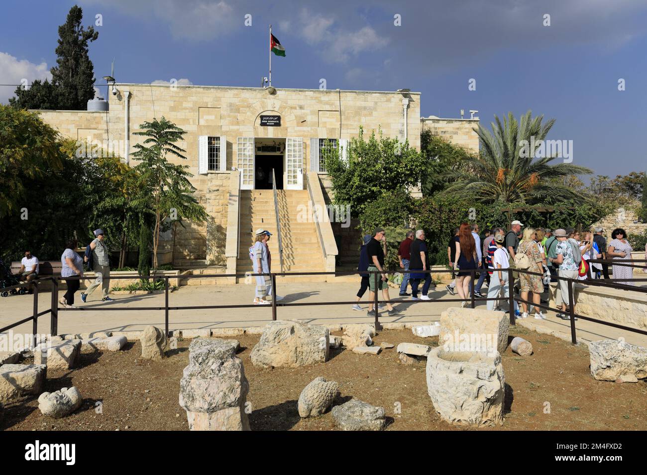 The museum of archaeology in the Citadel, Amman city, Jordan, Middle ...