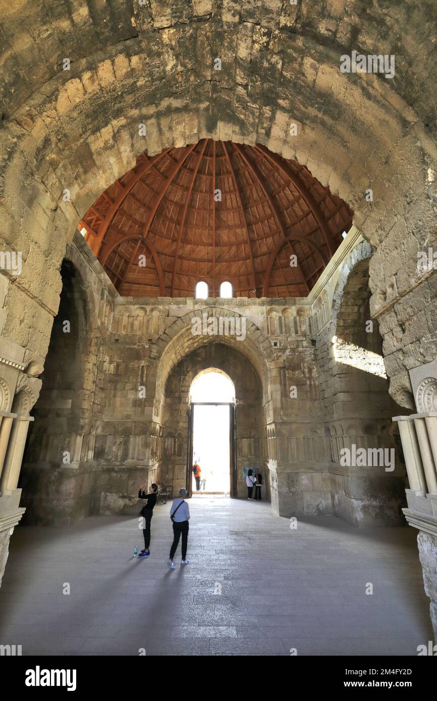The interior of the Monumental Gateway in the Citadel, Amman city ...