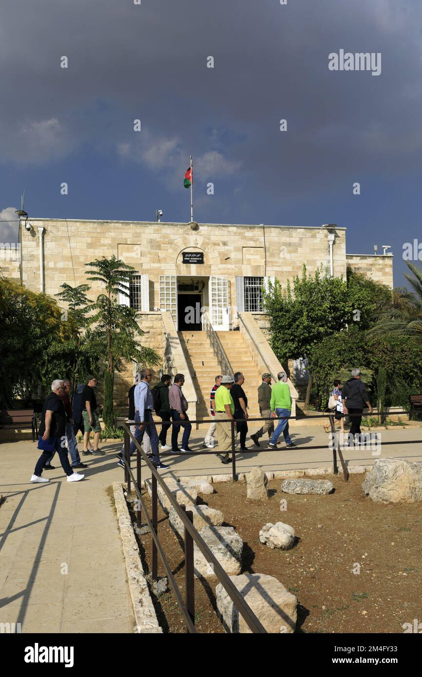 The museum of archaeology in the Citadel, Amman city, Jordan, Middle ...