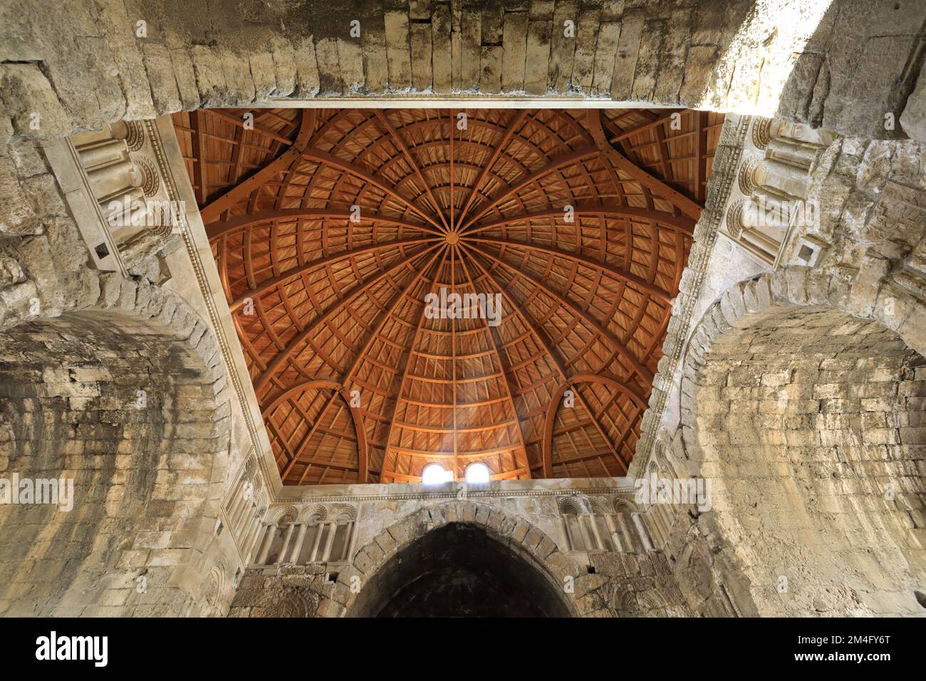 The interior of the Monumental Gateway in the Citadel, Amman city ...