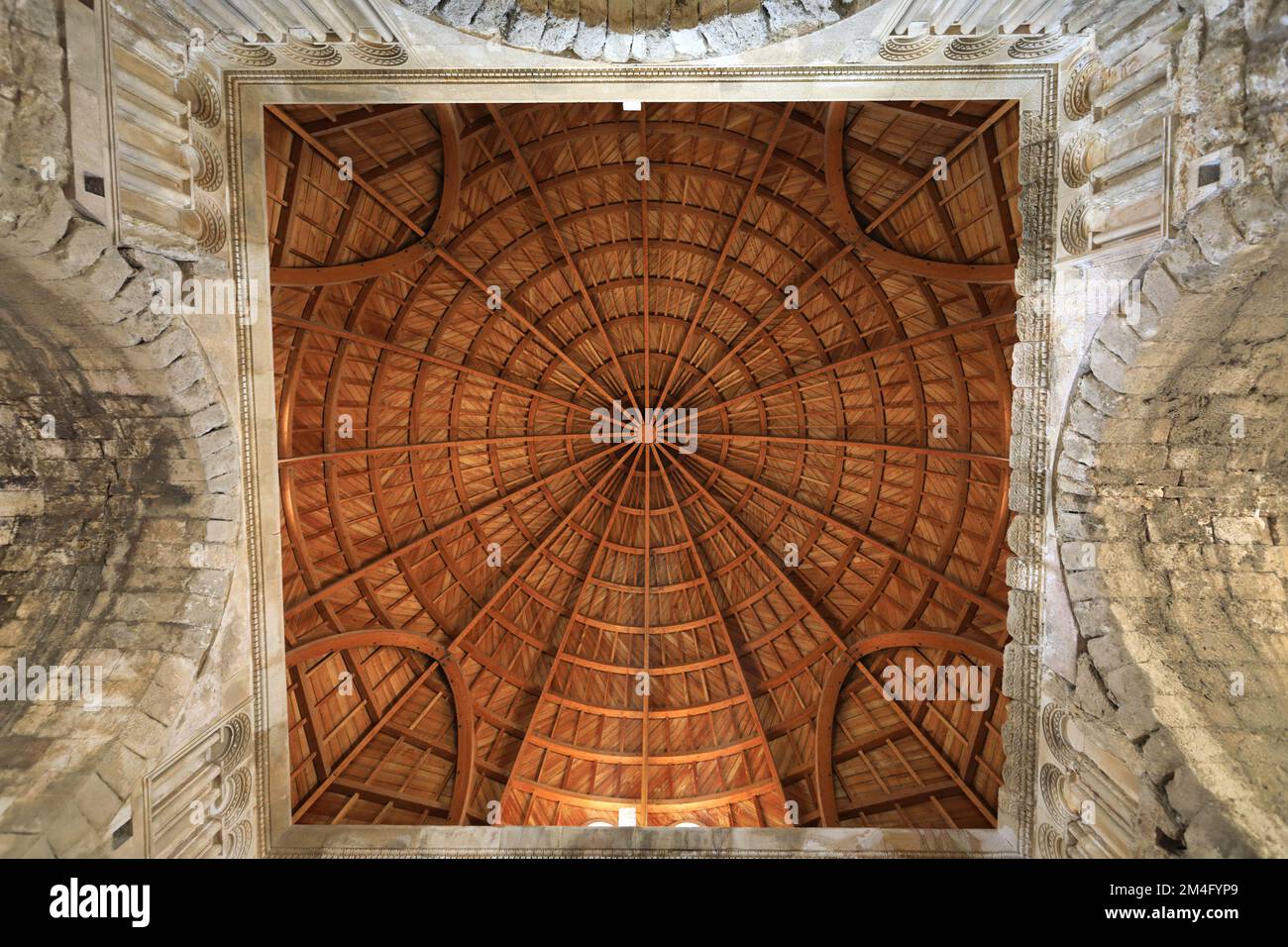 The interior of the Monumental Gateway in the Citadel, Amman city ...
