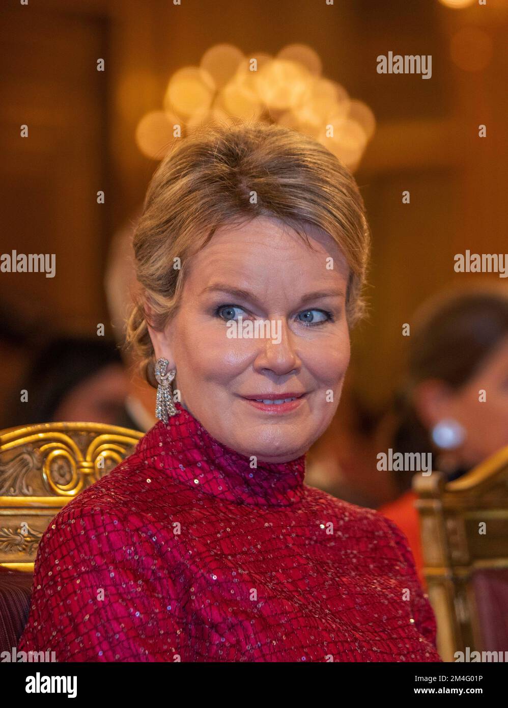 Brussel, Belgien. 20th Dec, 2022. Queen Mathilde of Belgium at the ...