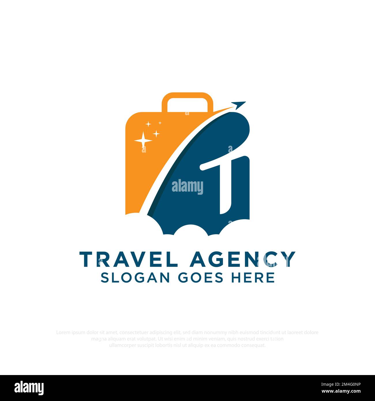 Travel Agency logo design with Initial letter T shape vector ...
