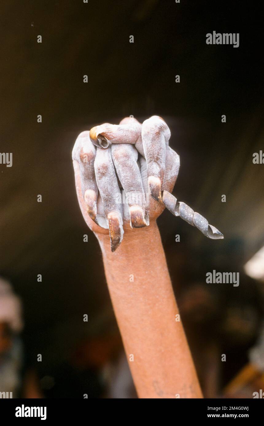 Sadhu raised arm hi-res stock photography and images - Alamy