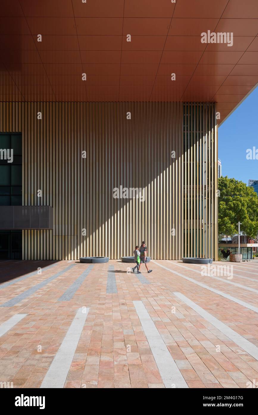 Perth, Australia - WA Museum Boola Bardip by OMA and Hassell Stock ...