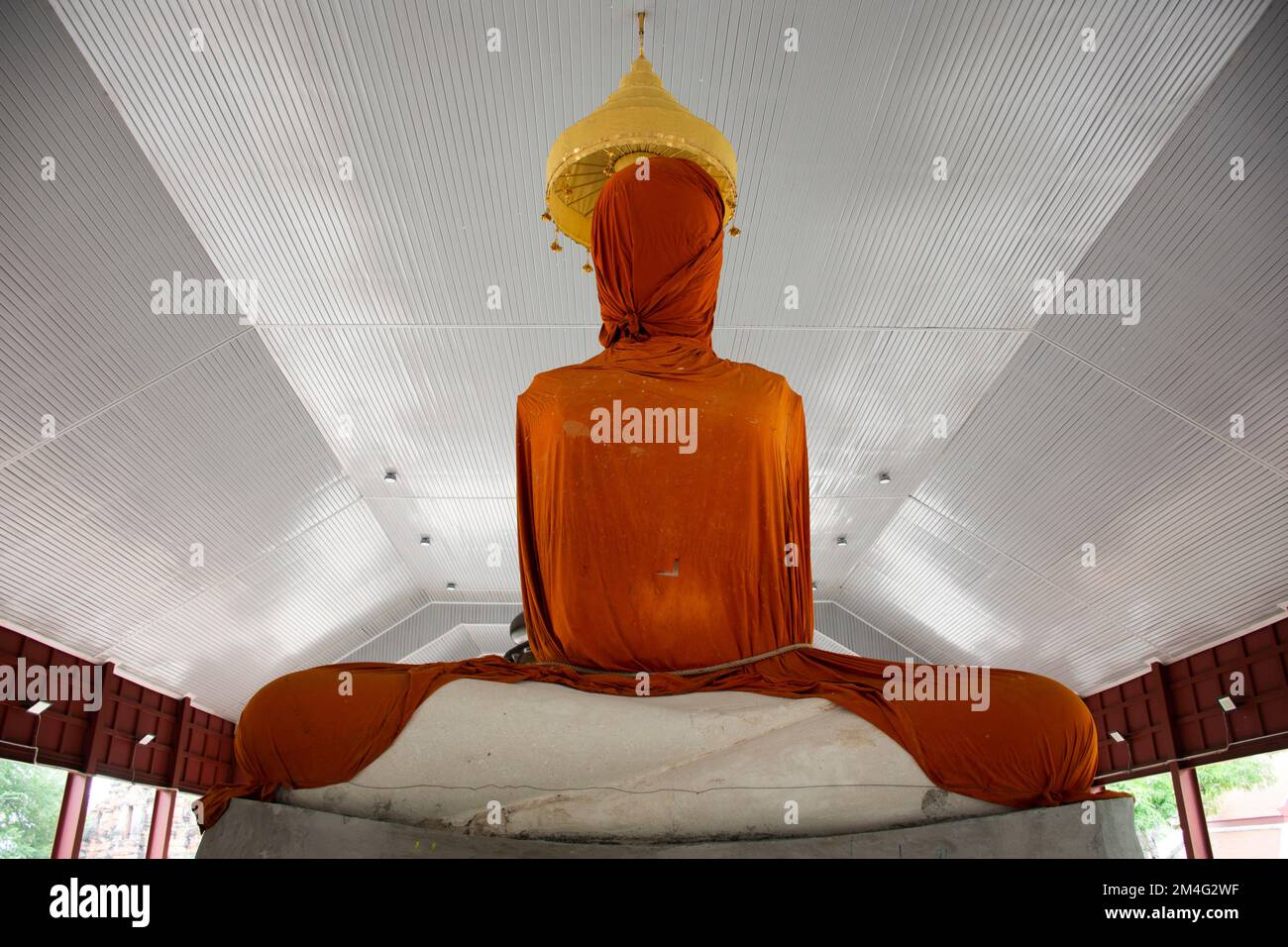 Broken damage buddha statues for thai people travelers travel visit ...