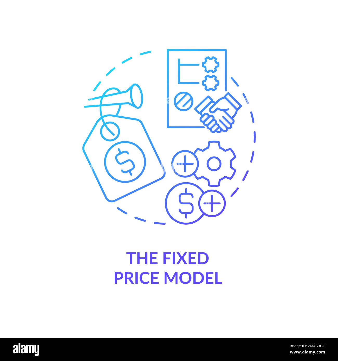 Fixed price model blue gradient concept icon Stock Vector Image & Art ... Fixed price model blue gradient concept icon Stock Vector Image & Art ...