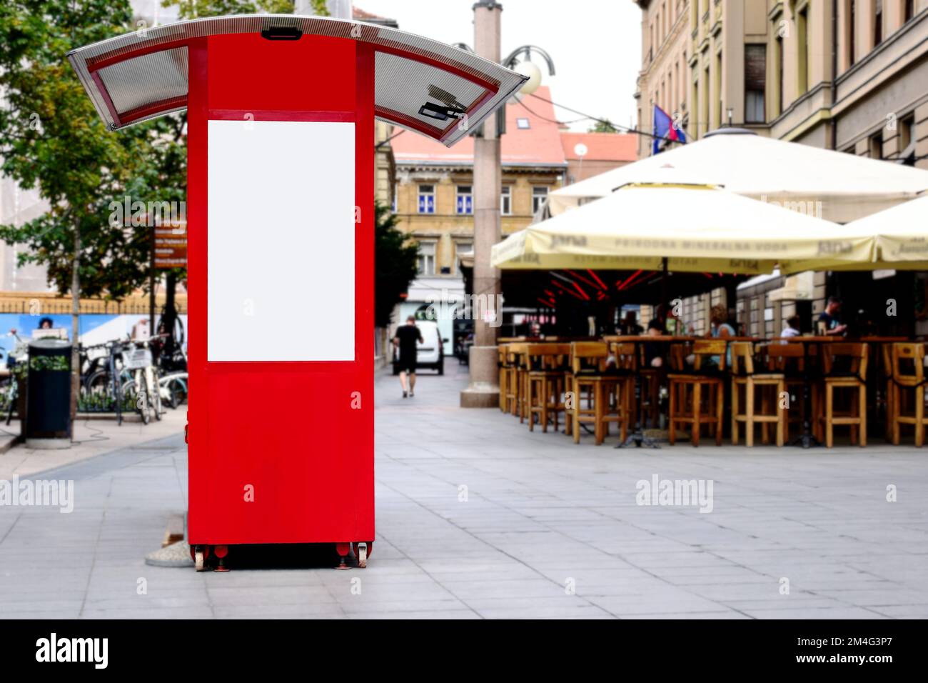 lightbox ad sign. mock-up background. blank white billboard advertising ...