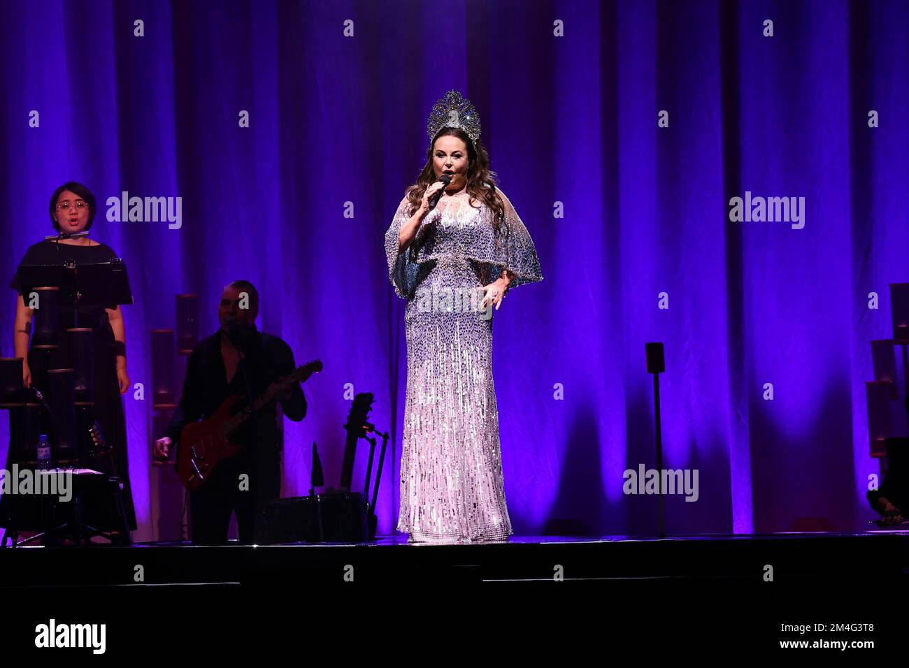 English classical crossover soprano singer, actress and dancer Sarah ...