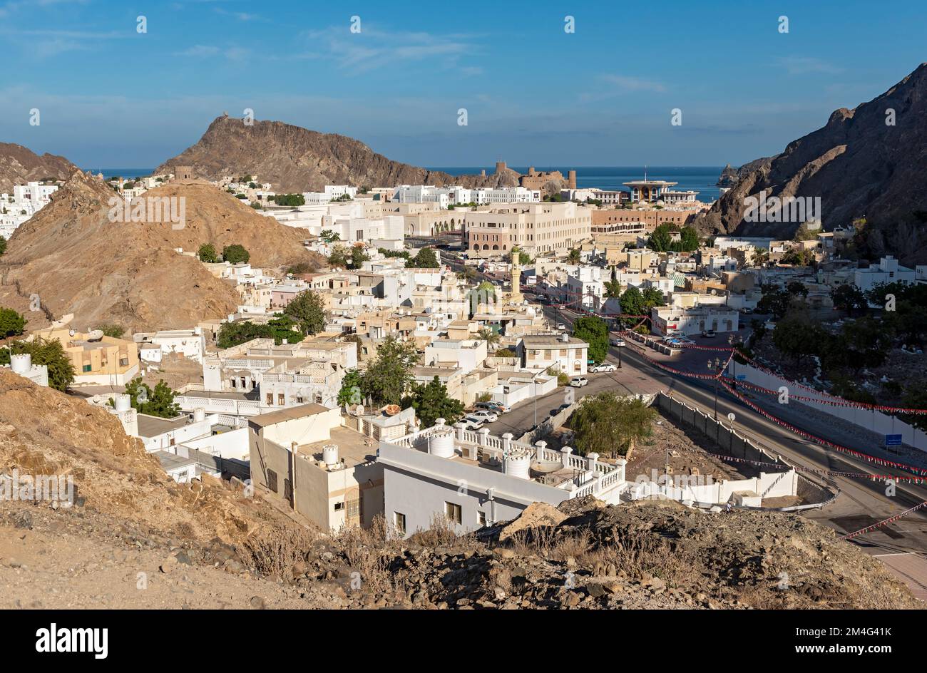 View of Old Muscat, Oman Stock Photo - Alamy