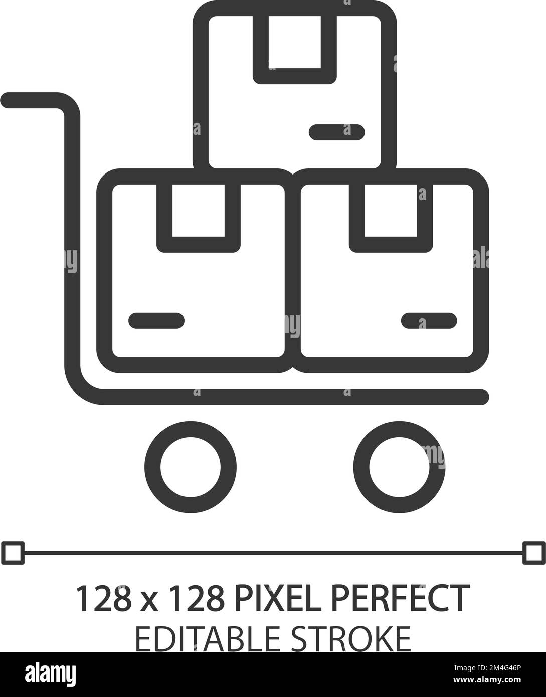 Postal delivery trolley Stock Vector Images - Alamy
