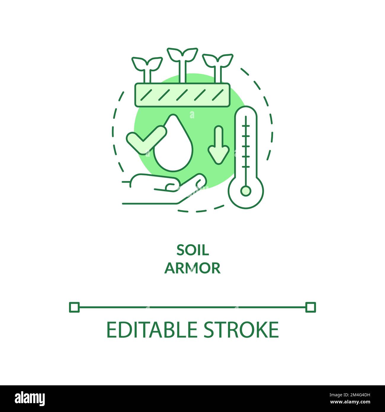Soil armor green concept icon Stock Vector Image & Art - Alamy