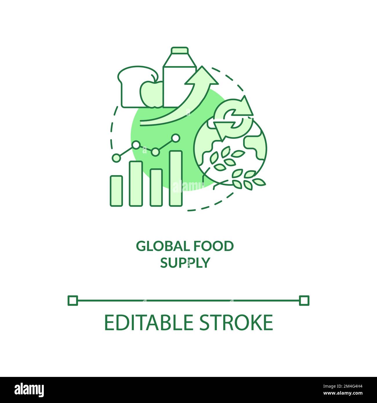 Global food demand Stock Vector Images - Alamy