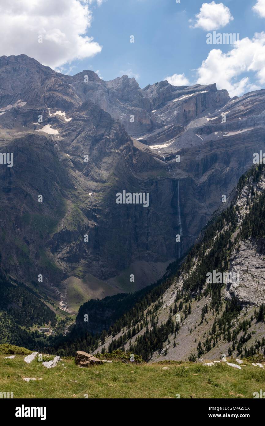 Famous Gavarnie Falls in French Pyrenees, the highest waterfall in ...