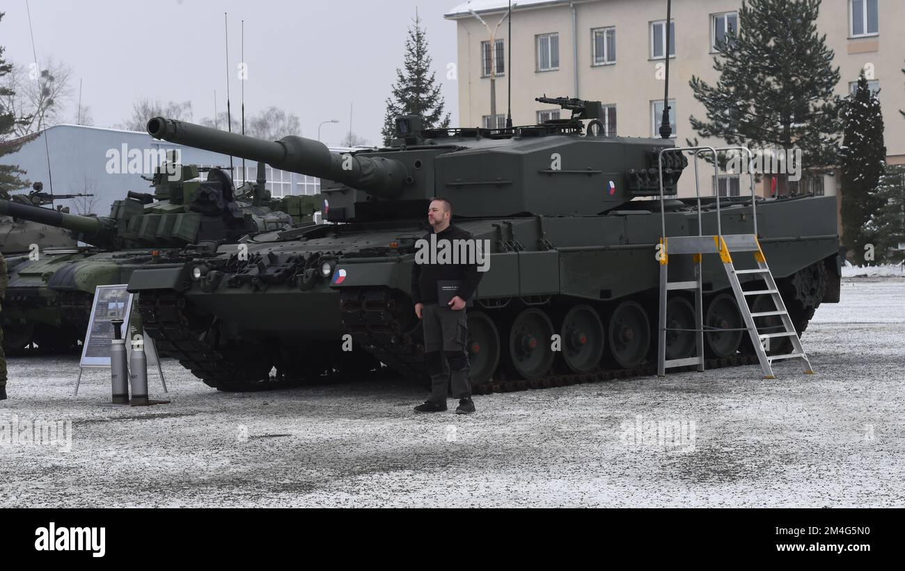Praslavice, Czech Republic. 21st Dec, 2022. Czech Defence Minister Jana ...