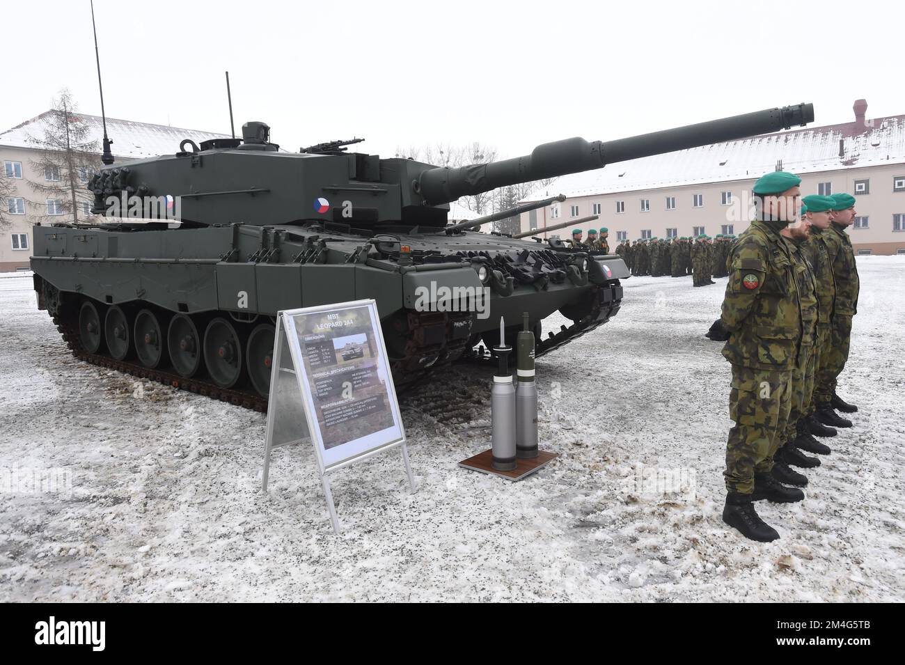Praslavice, Czech Republic. 21st Dec, 2022. Czech Defence Minister Jana ...