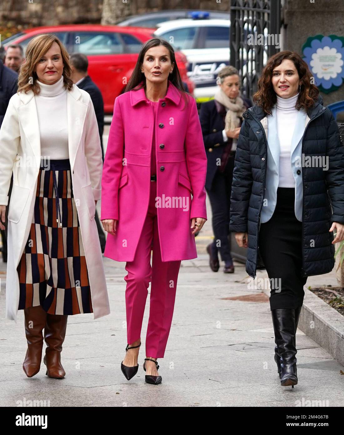 Madrid, Spain. 21st Dec, 2022. Spanish Queen Letizia ans Isabel Diaz ...