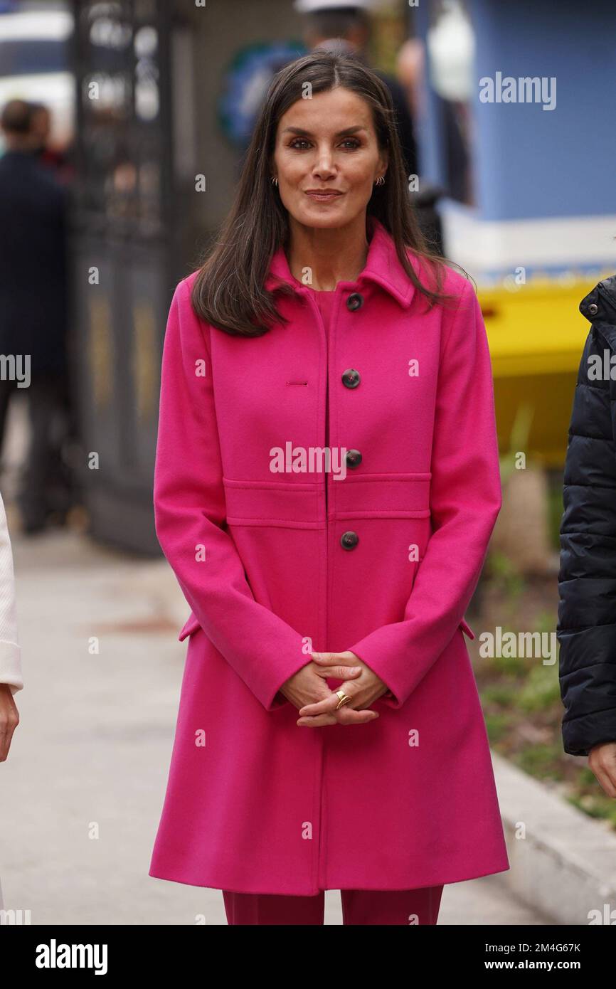 Madrid, Spain. 21st Dec, 2022. Spanish Queen Letizia ans Isabel Diaz ...