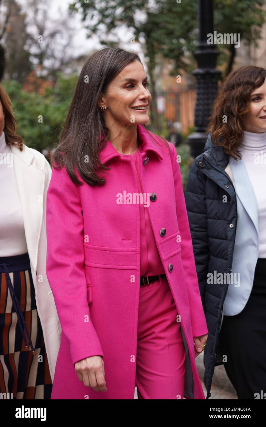 Madrid, Spain. 21st Dec, 2022. Spanish Queen Letizia ans Isabel Diaz ...