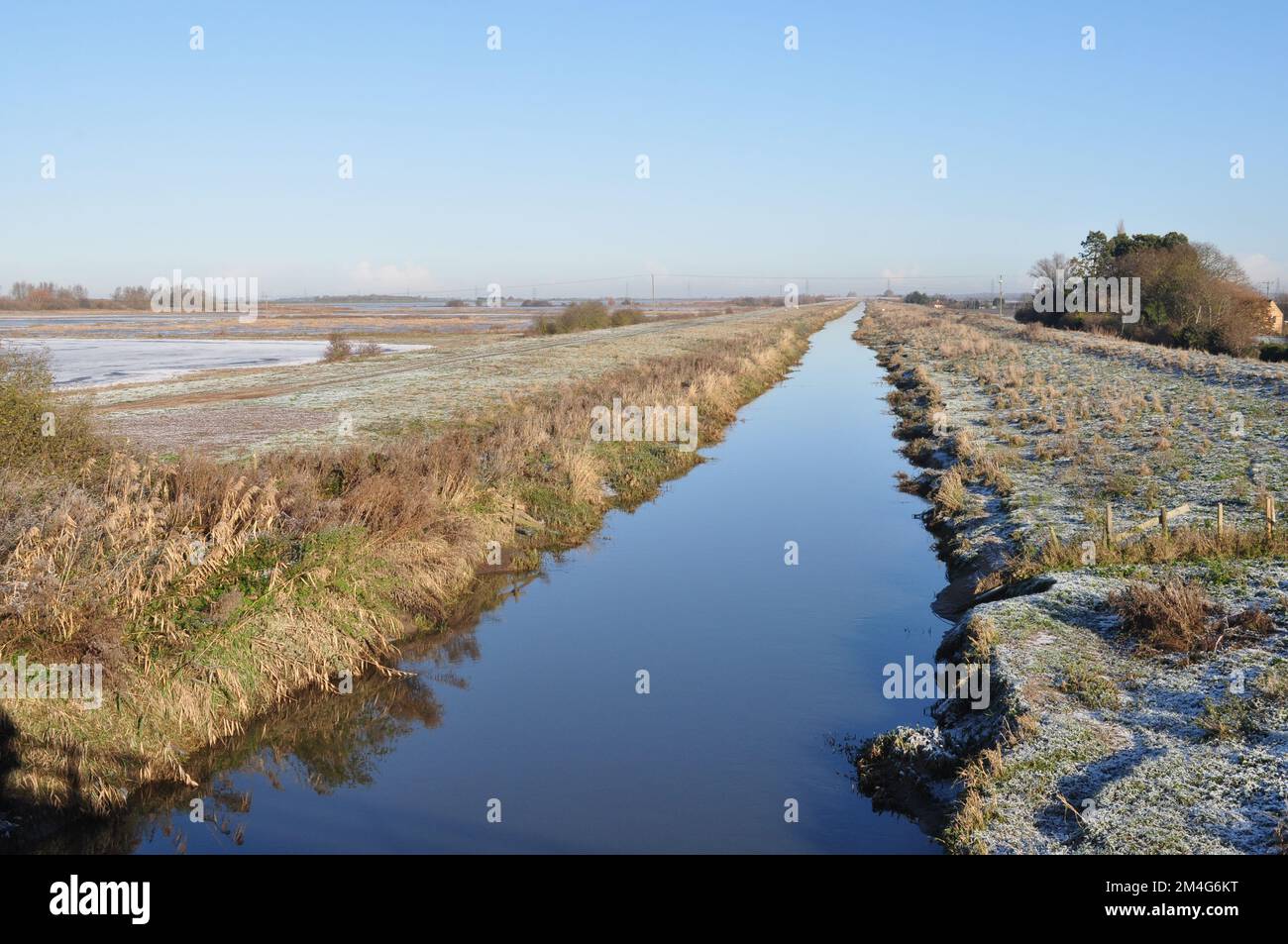 New Bedford River at Welney, Norfolk Fens, England, UK Stock Photo - Alamy