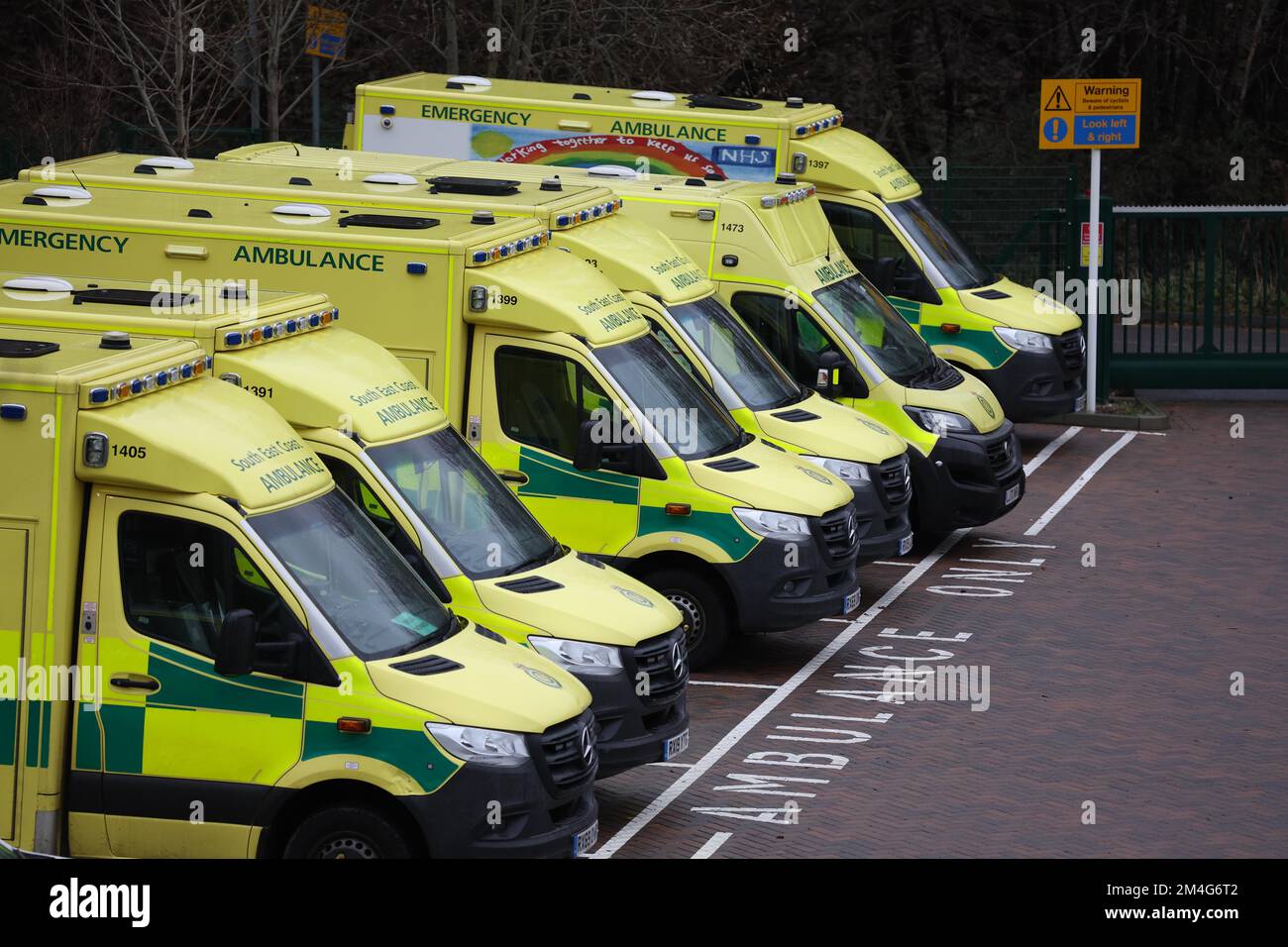 Nhs ambulance strike industrial action hi-res stock photography and images - Alamy