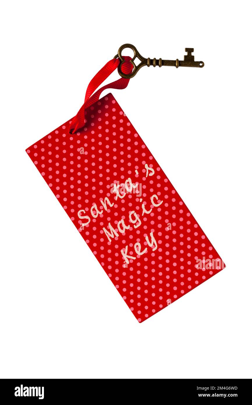 Santas magic key label hi-res stock photography and images - Alamy