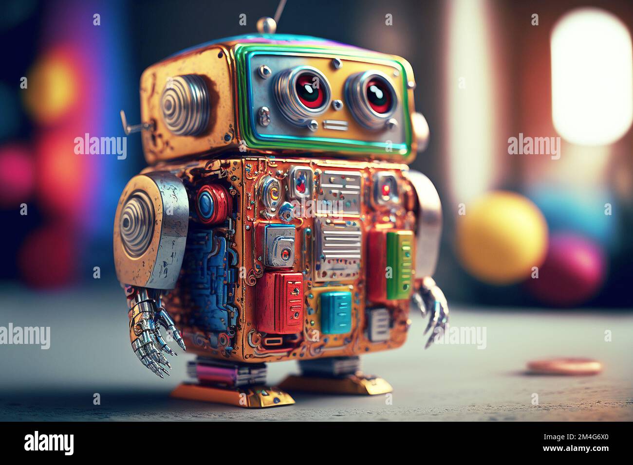 Colourful robot hi-res stock photography and images - Alamy