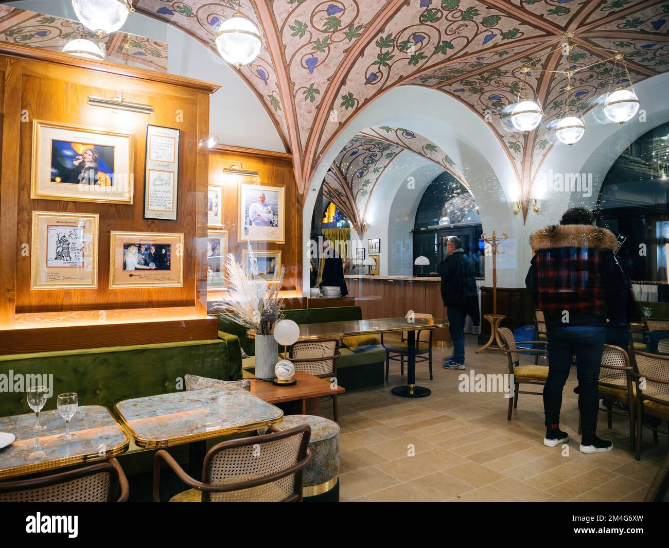 Strasbourg, France - Oct 25, 2022: People customers preparing to leave ...