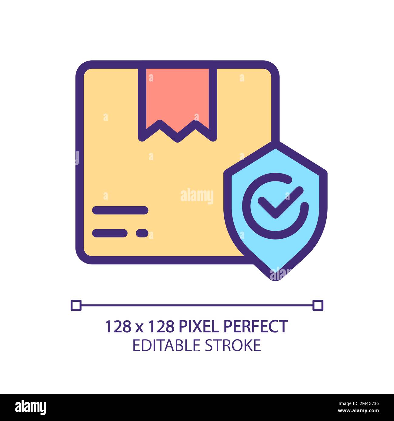 Safety delivery concept shield Cut Out Stock Images & Pictures - Alamy