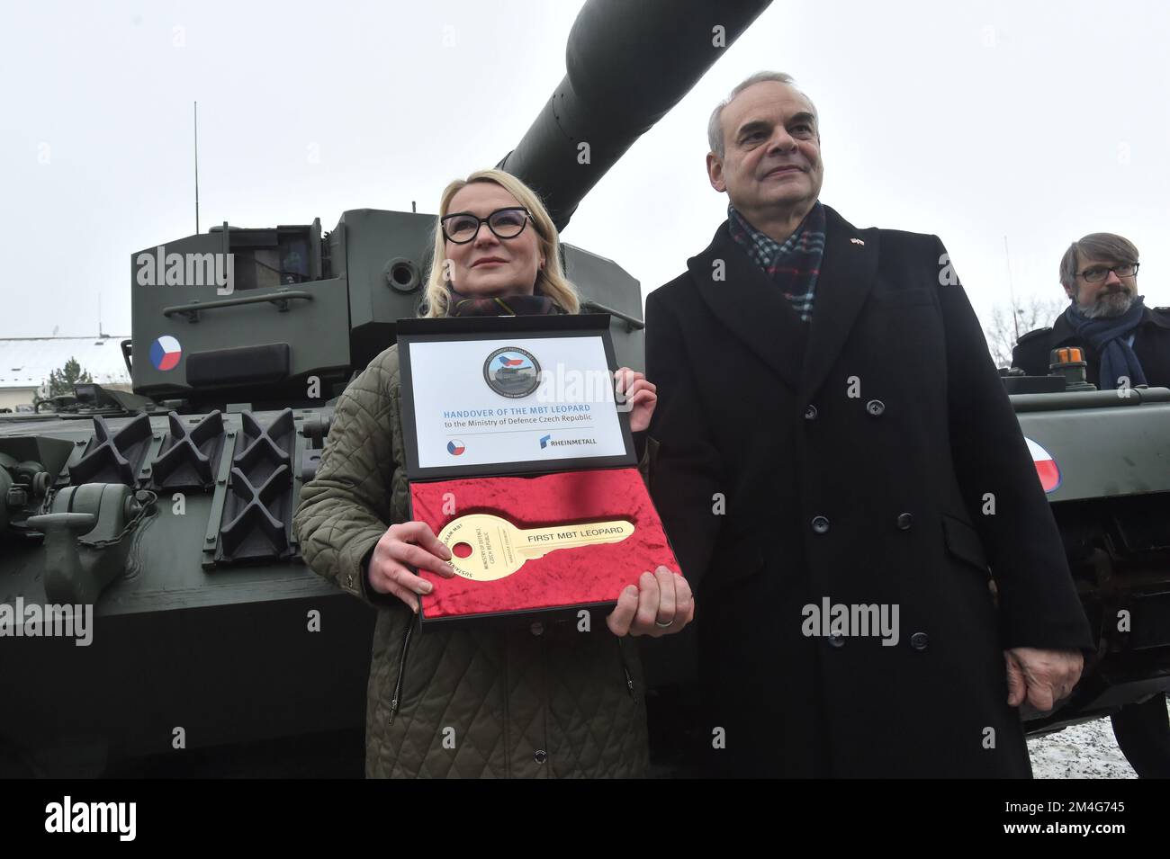 Praslavice, Czech Republic. 21st Dec, 2022. Czech Defence Minister Jana ...