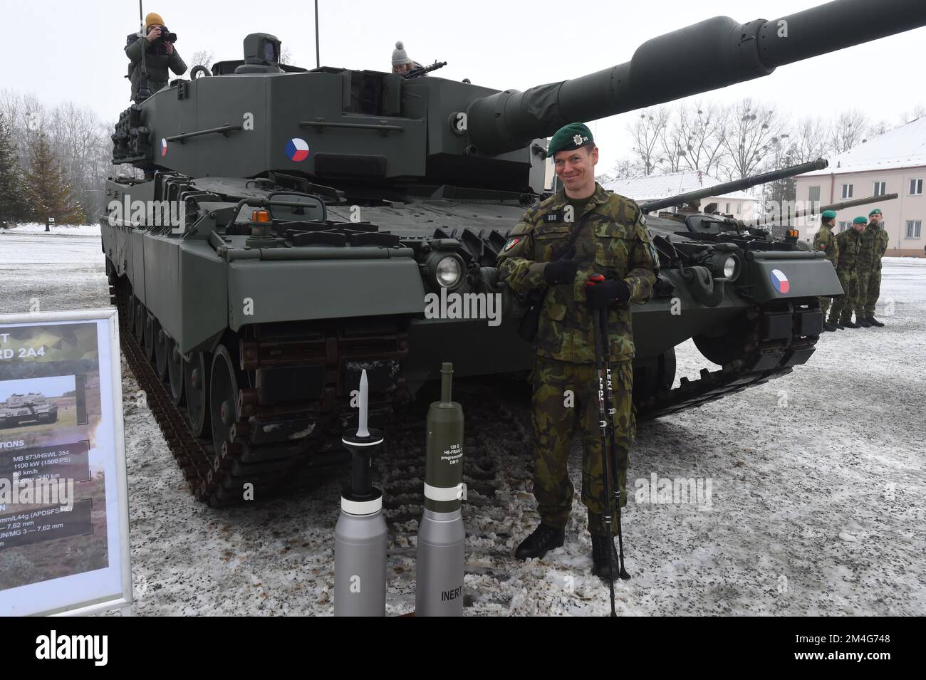 Praslavice, Czech Republic. 21st Dec, 2022. Czech Defence Minister Jana ...