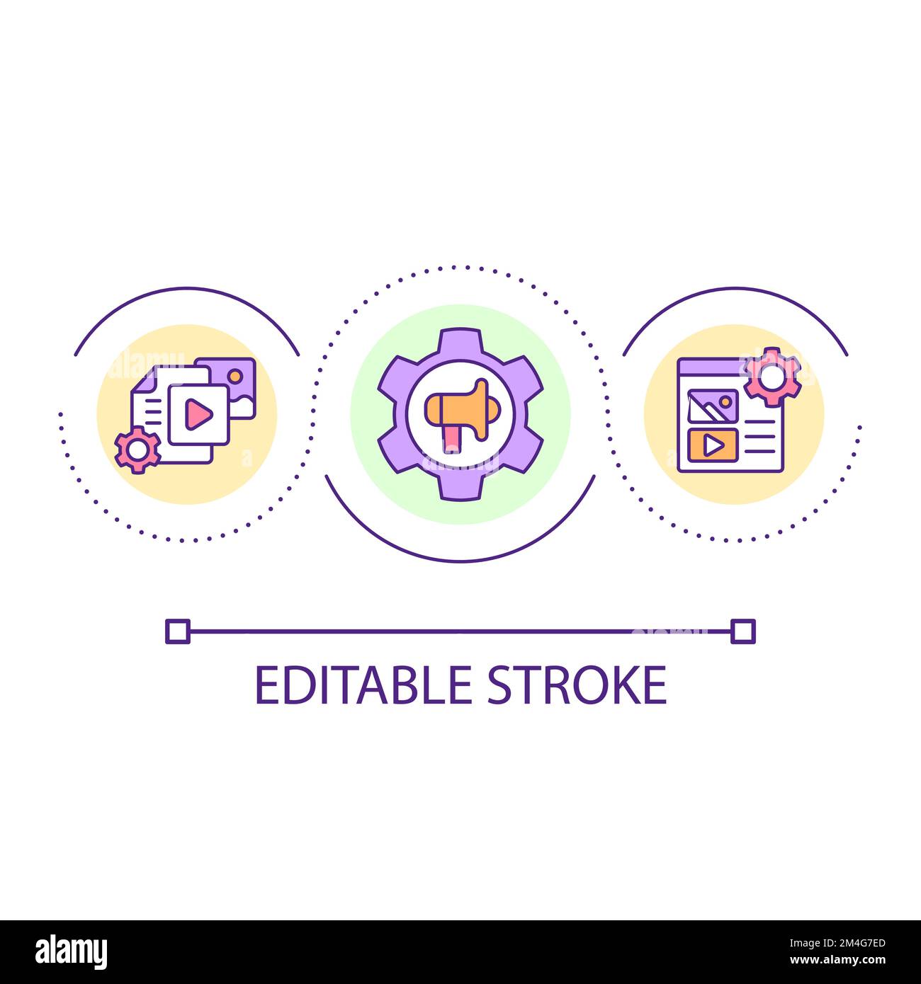 Digital marketing loop concept icon Stock Vector Image & Art - Alamy