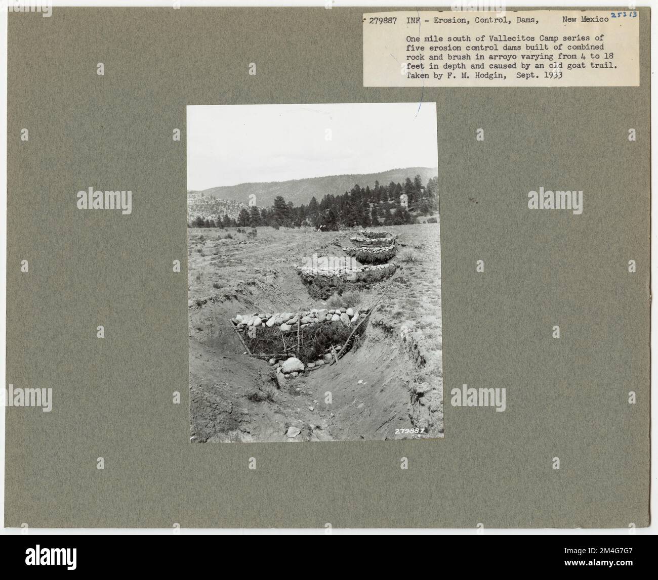 Erosion Control: Gully Plug - New Mexico. Photographs Relating to ...