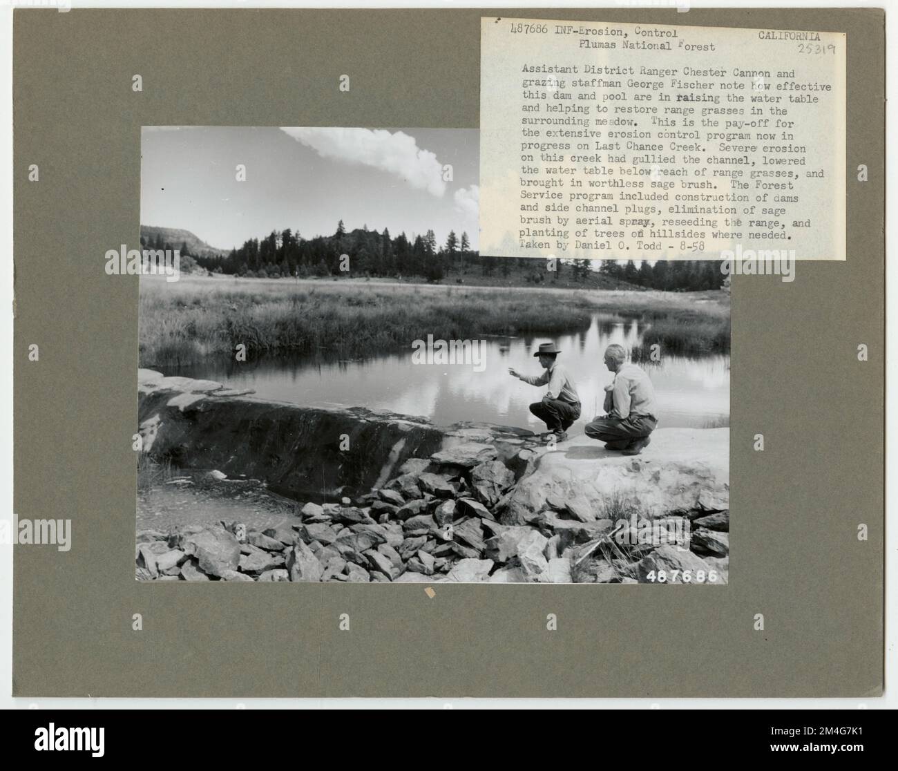 Erosion Control: Gully Plug - California. Photographs Relating to ...