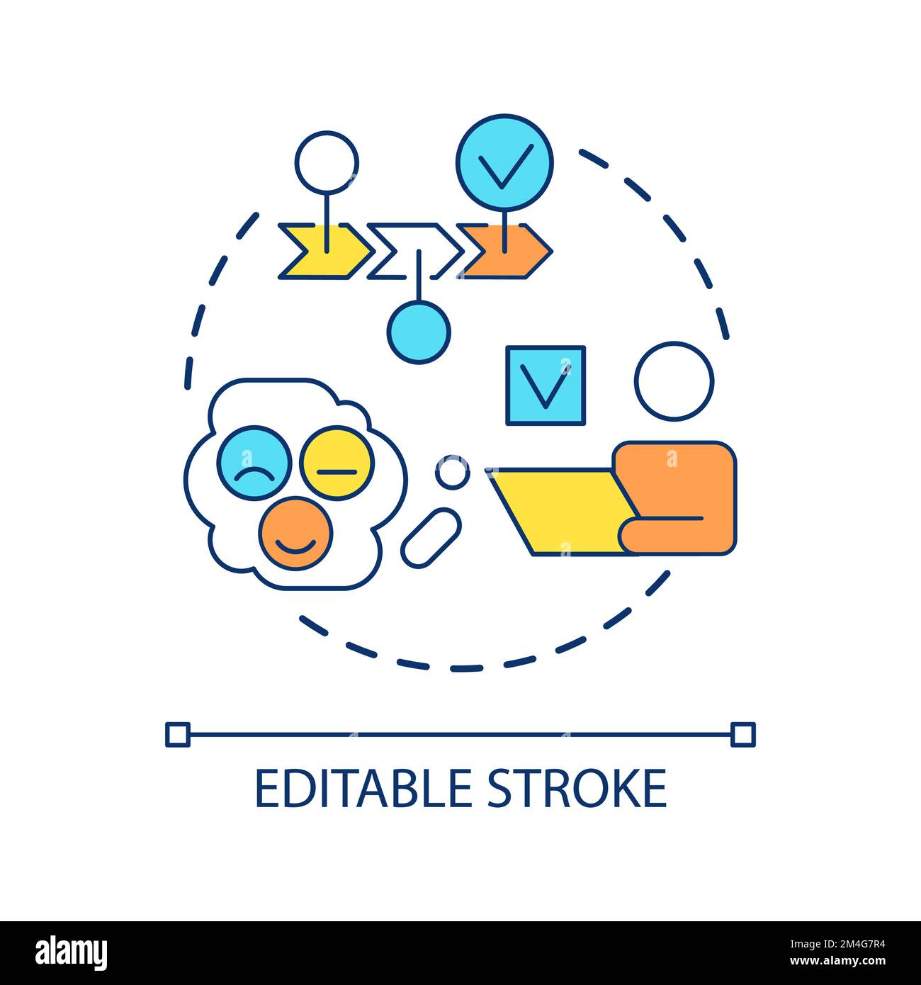 Making review process concept icon Stock Vector Image & Art - Alamy