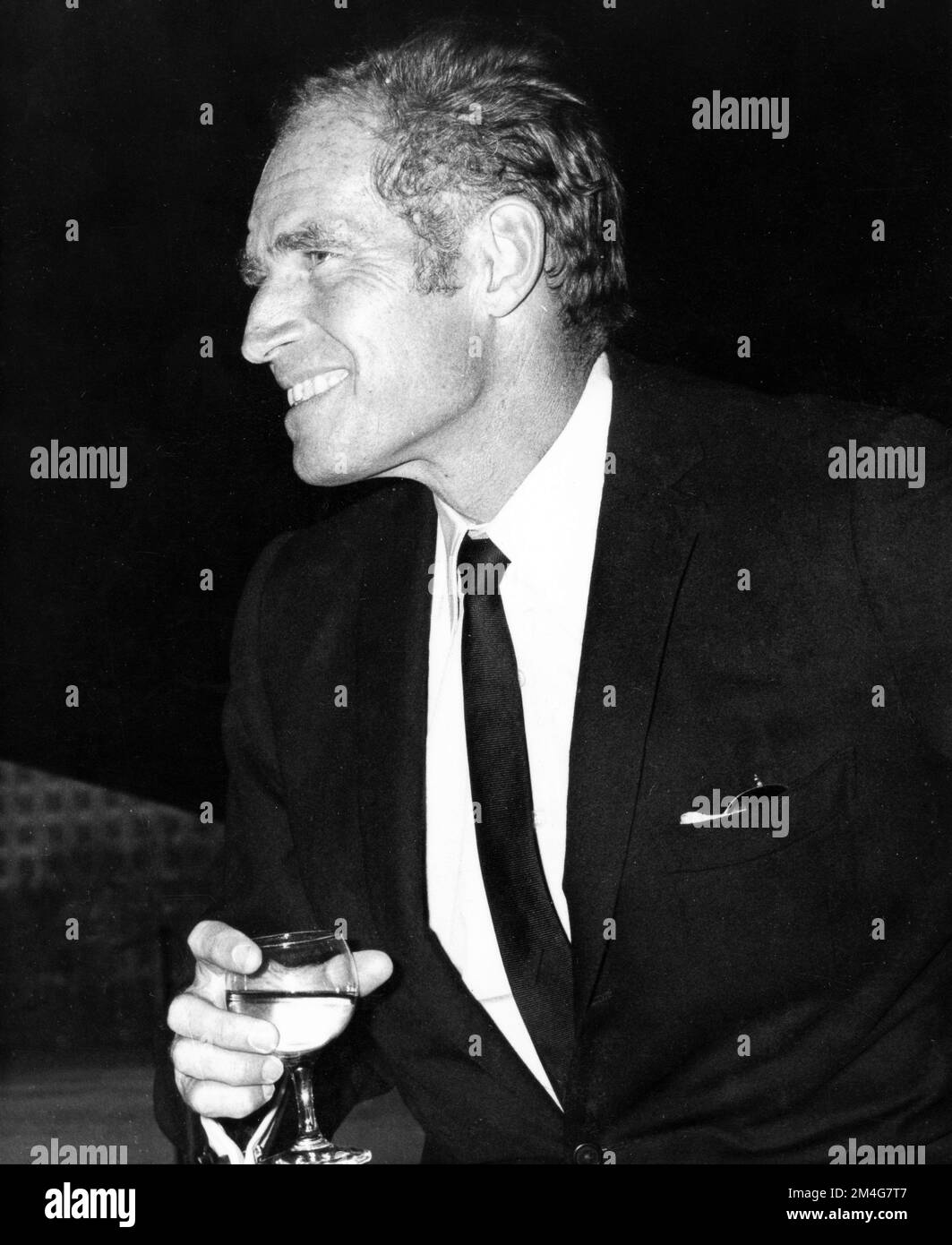 CHARLTON HESTON candid portrait at NFT (National Film Theatre) John ...