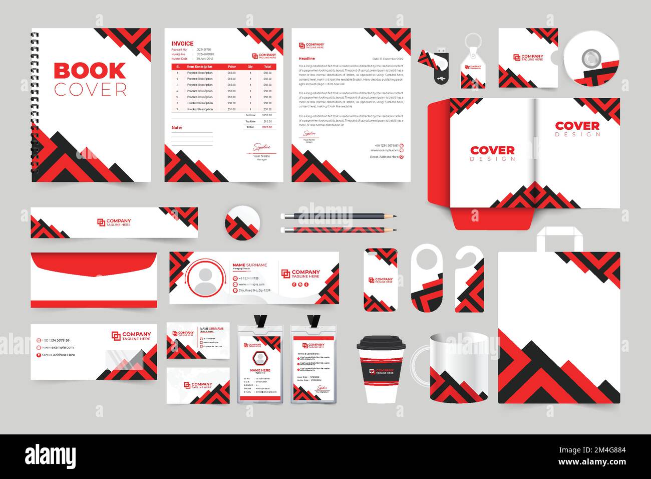 Corporate identity template collection for business advertisement ...