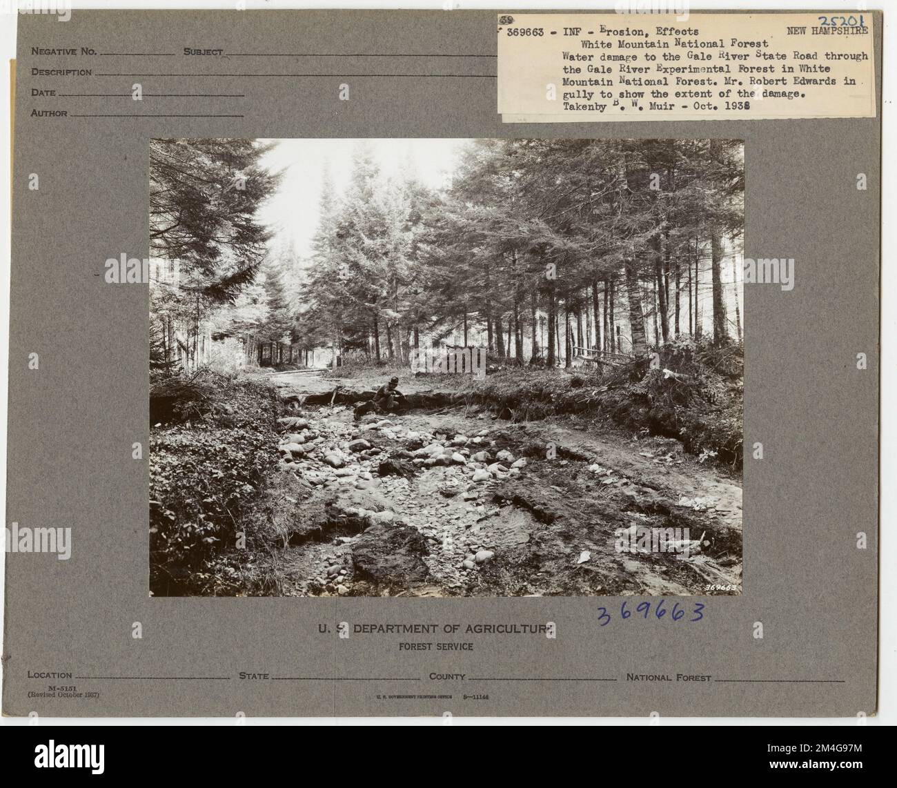 Erosion Effects - New Hampshire. Photographs Relating to National ...