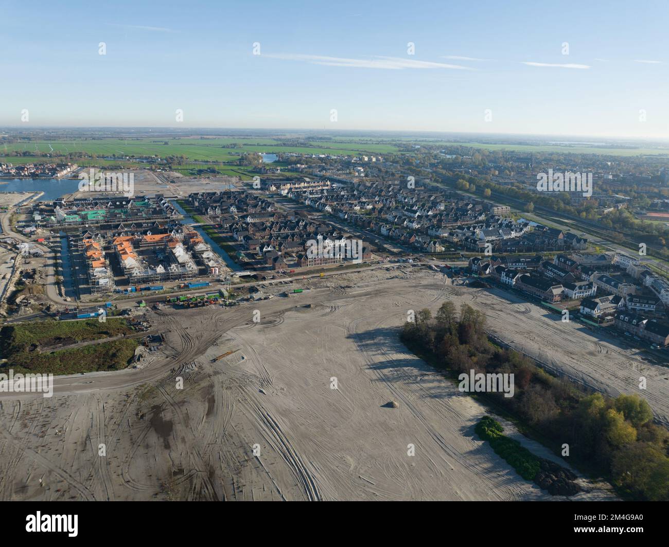 Weesp, 13th of November 2022, The Netherlands. Construction of ...