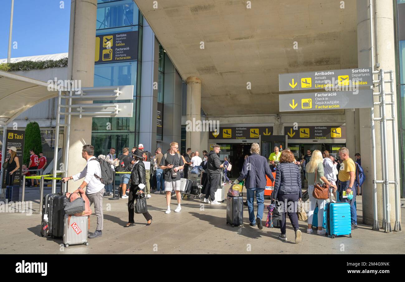 Postflughafen Palma Ankunft Abflug