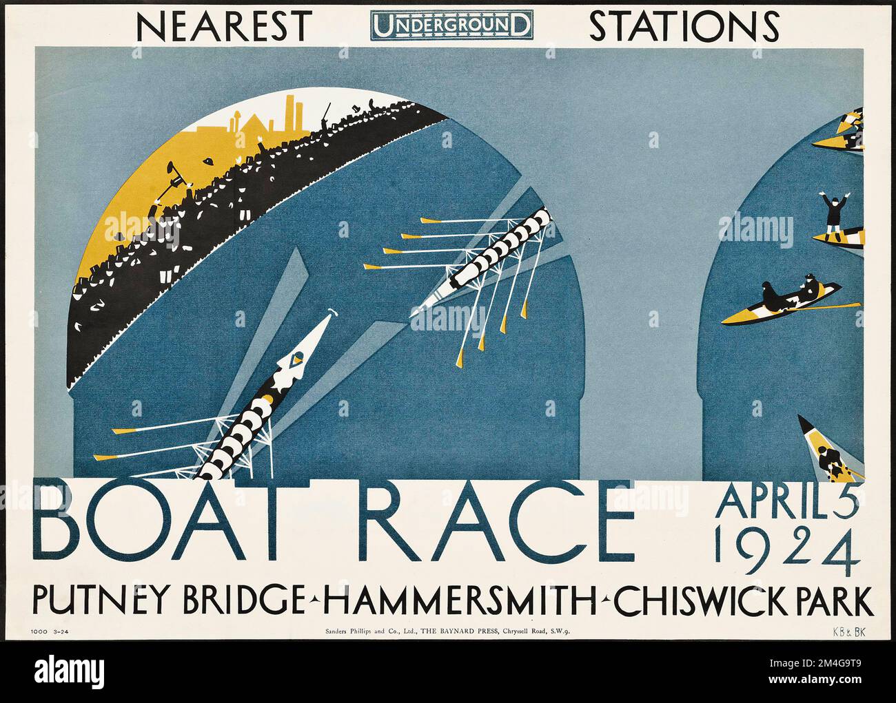 London Underground poster - Bernard Leslie Kearley & Kate M. Burrell ...