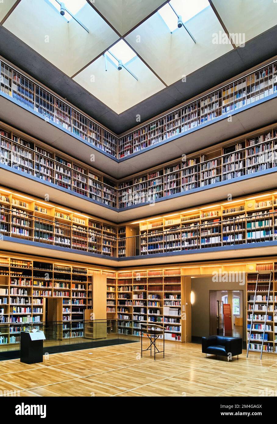 indoor cube library, Duchess Anna Amalia Library, Germany, Thueringen ...
