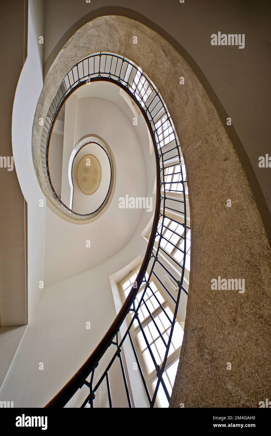 free-swinging Art Nouveau Staircase, Bauhaus University Weimar, Germany ...
