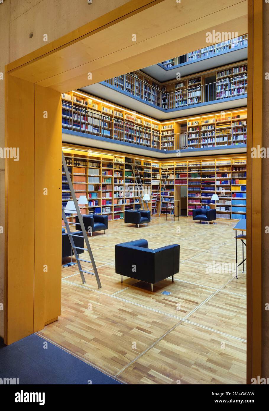 indoor cube library, Duchess Anna Amalia Library, Germany, Thueringen ...