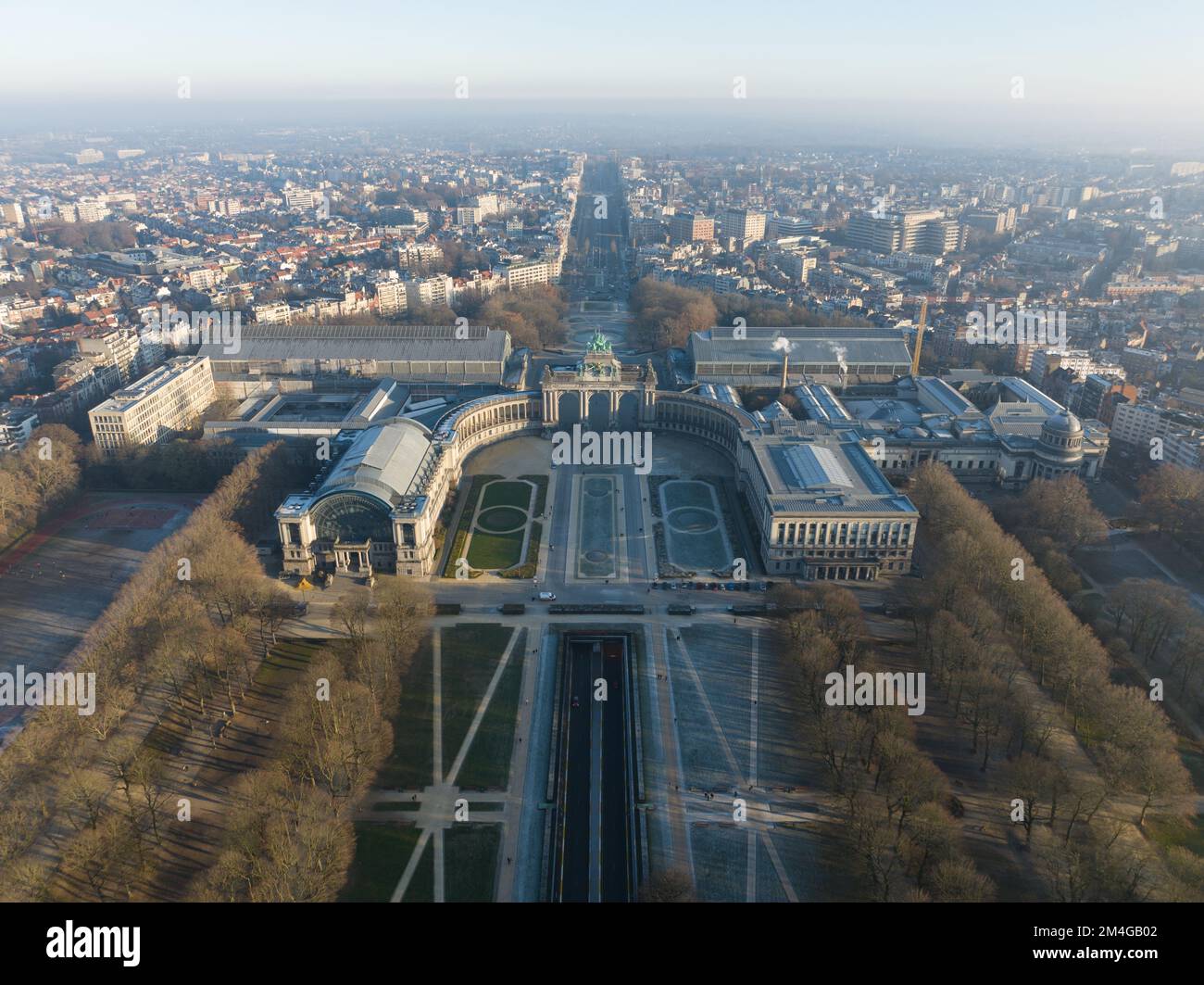 Brussels, 17th of December 2022, Belgium. Jubelpark, Park of the ...