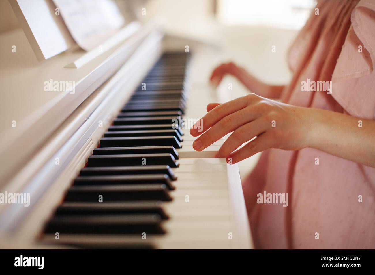 Hands Playing Piano Wallpaper