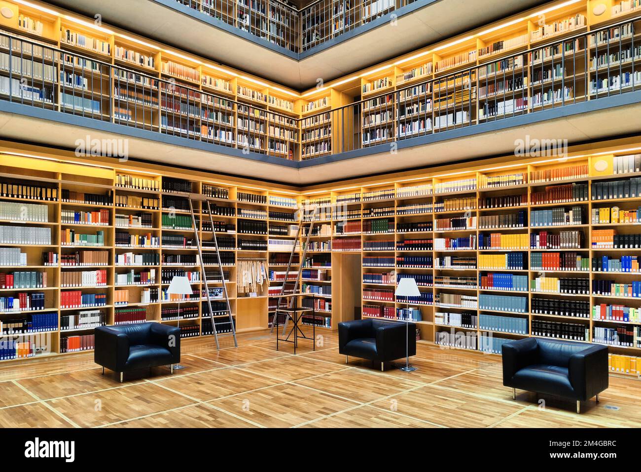 indoor cube library, Duchess Anna Amalia Library, Germany, Thueringen ...