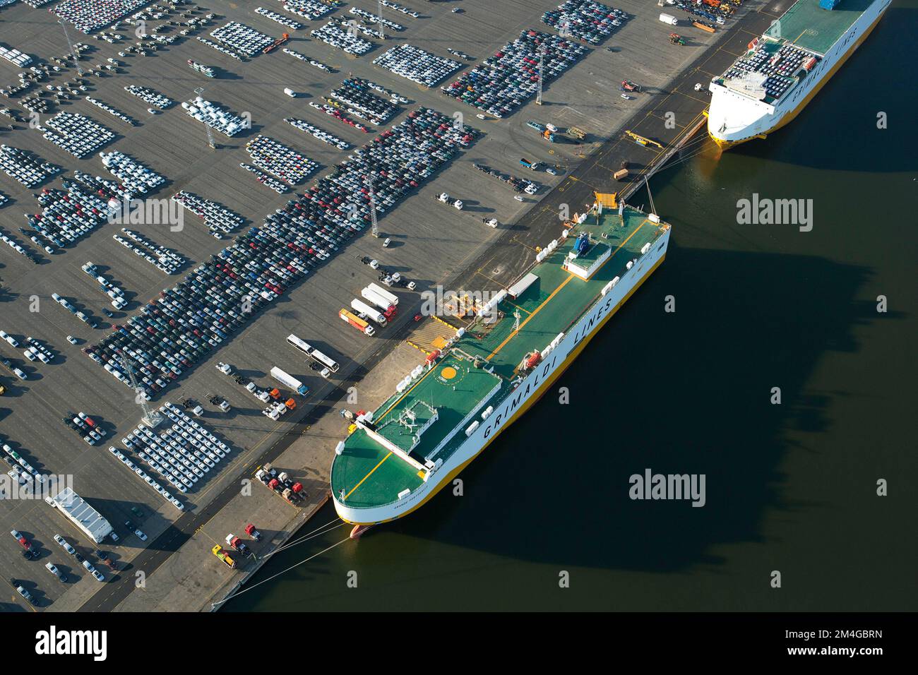 car terminal, aerial view, Belgium, Antwerp Stock Photo - Alamy