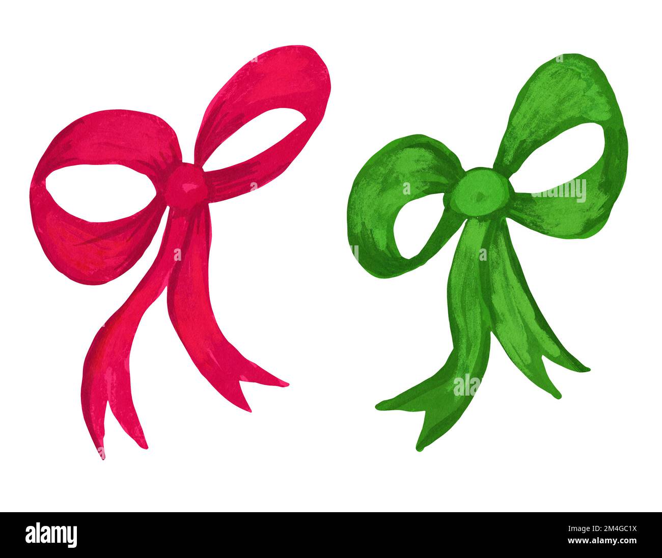Green bow clipart hi-res stock photography and images - Alamy
