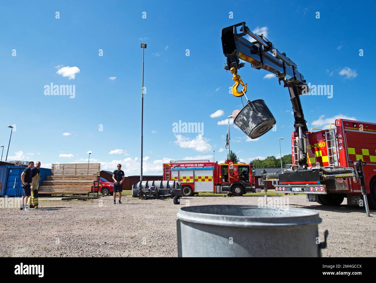 An exercise area belonging to a fire station Stock Photo - Alamy